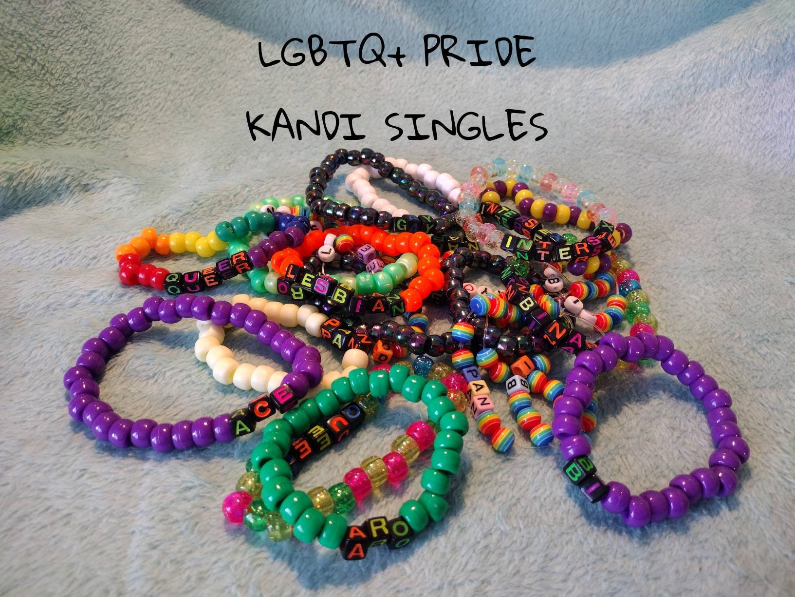 LGBTQ Pride Flag Kandi Singles - Etsy