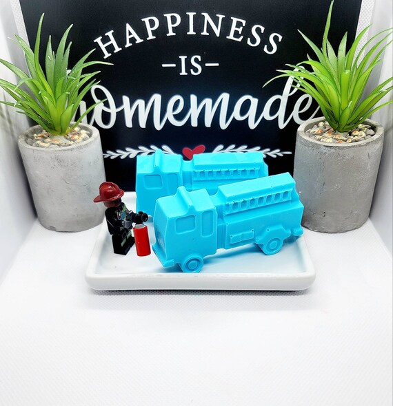 Kids Firetruck Soap Bar - Etsy