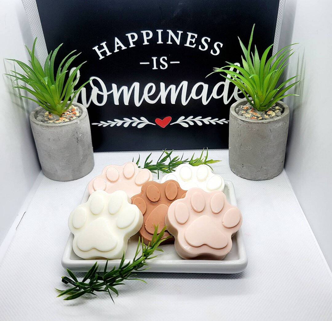 Paw Print Soap Set Natural Dog Shampoo Soap for Grooming 5 - Etsy