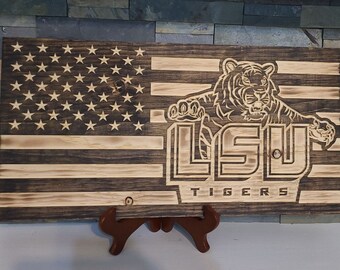 Lsu Flag | Etsy
