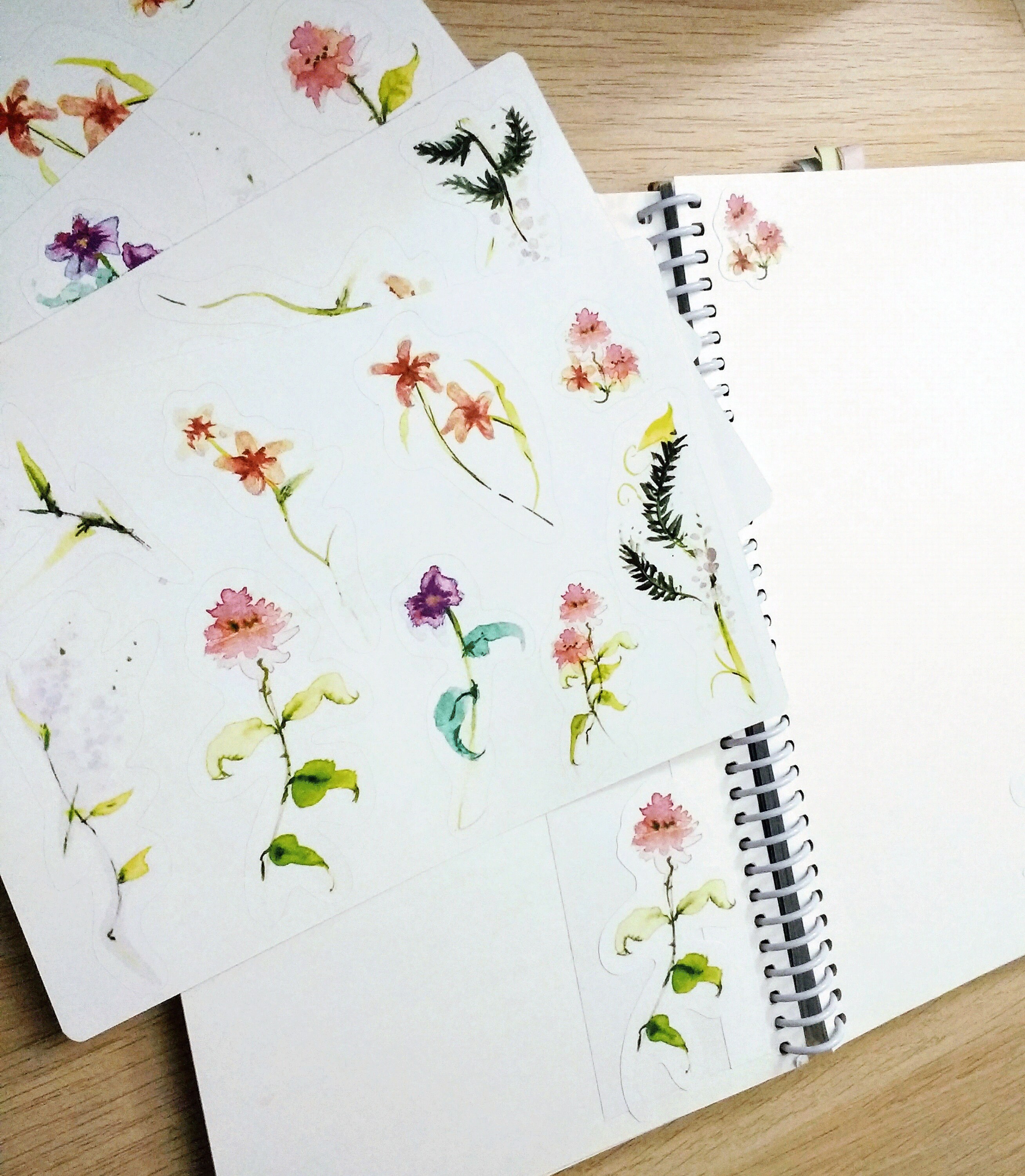 Flower Stickers- Watercolor Flowers | Bullet Journal Stickers, Planner ...