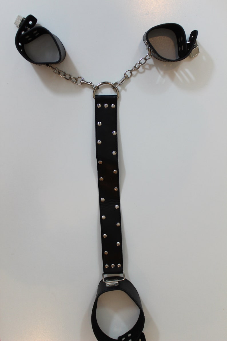 Leather Neck to Wrist Bondage Restraints - Etsy