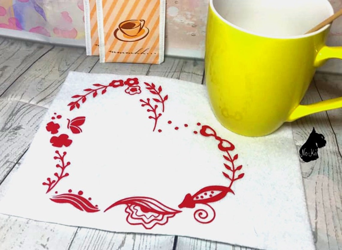 Plotterdatei Kranz Herz Blumenkranz SVG DXF png jpg sofort | Etsy