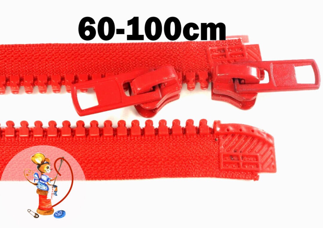2 Way Zipper Divisible Red 60 Cm 65 Cm 70 Cm 75 Cm 80 Cm 85 Cm 90 Cm ...