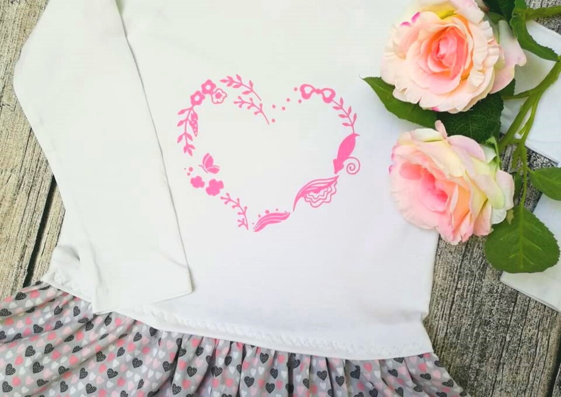 Plotterdatei Kranz Herz Blumenkranz SVG DXF png jpg sofort | Etsy