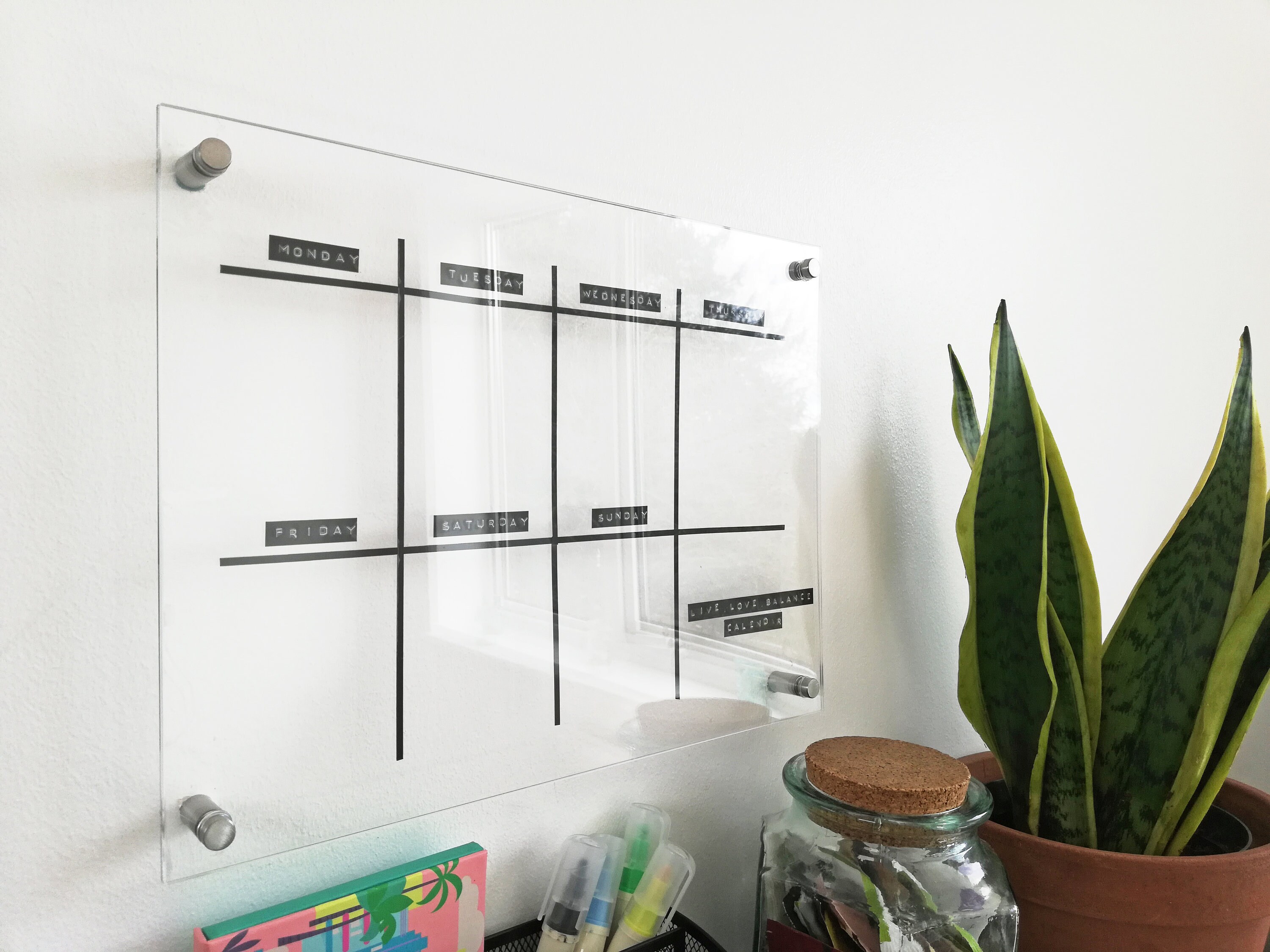 Reusable Weekly Wall Calendar Meal Planner Diary Routine - Etsy UK