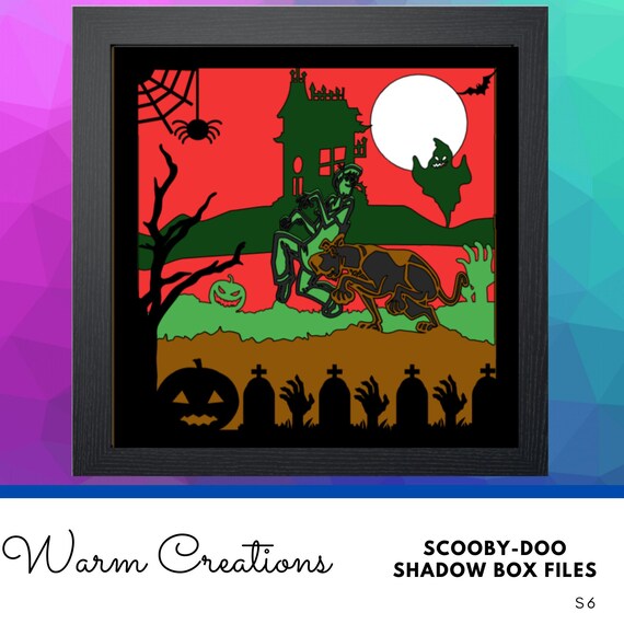 Scooby-doo Shadow Box SVG 3d Papercut SVG Layered Paper Art - Etsy Finland