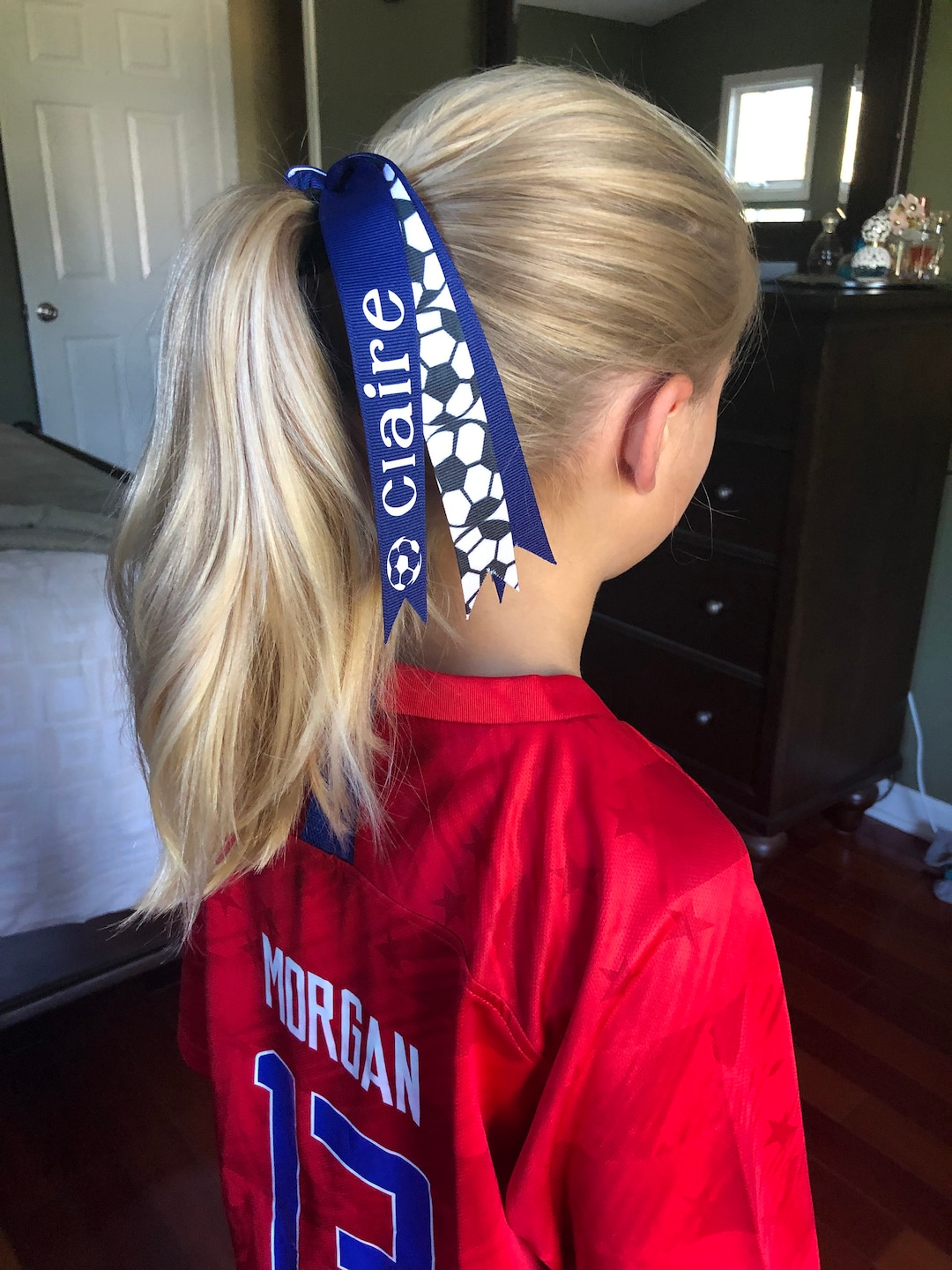 Sporty Tail Soccer Ribbons - Etsy