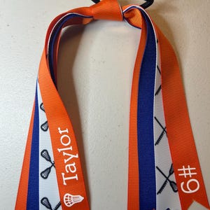 Sporty Tail Lacrosse Ribbons - Etsy