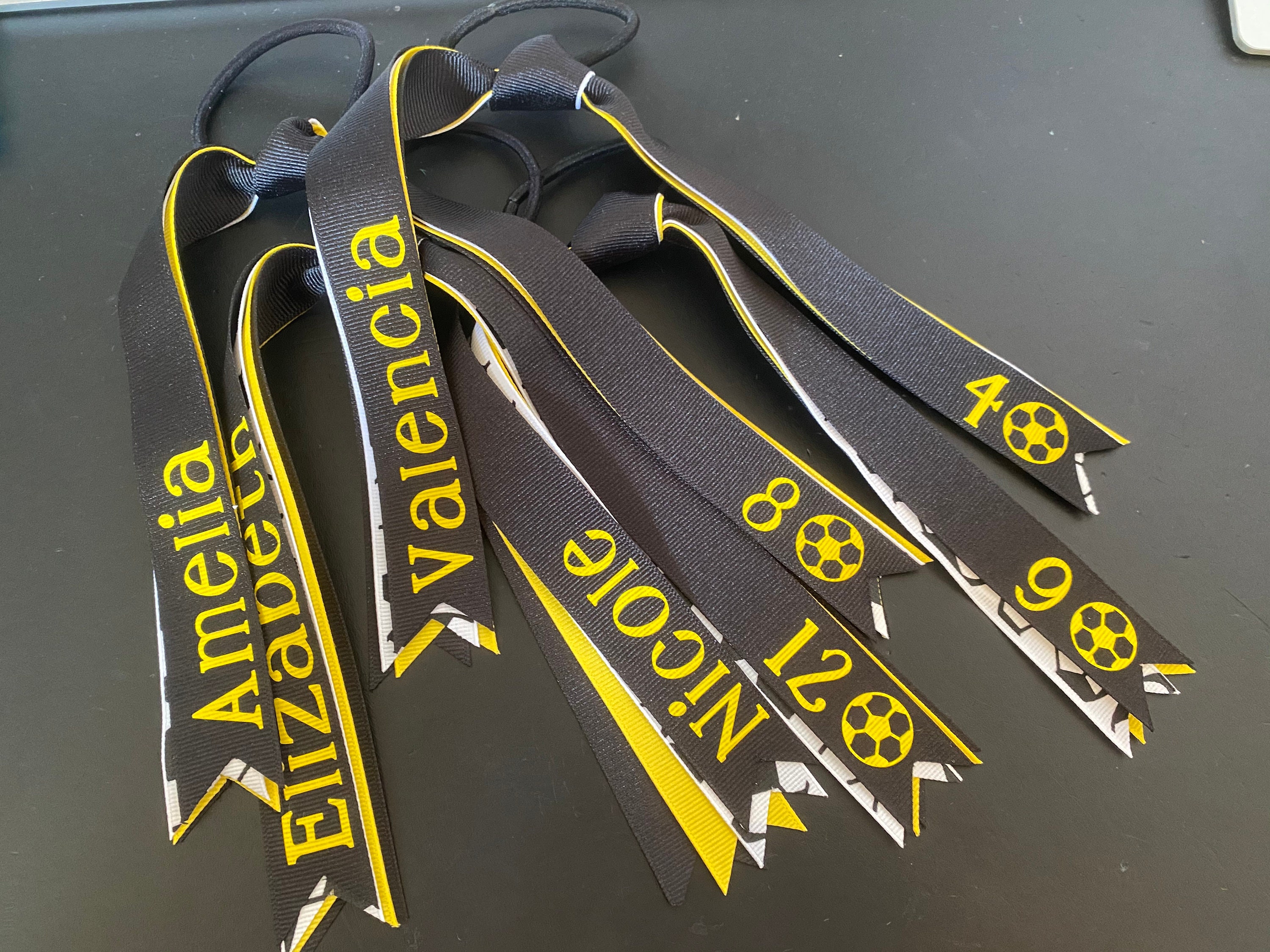Sporty Tail Soccer Ribbons | Etsy
