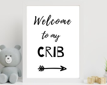 Welcome to My Crib Canvas - Etsy