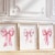 Pink Bow Print, Coquette Wall Art Set of 3, Preppy Wall Art, Teen Room ...