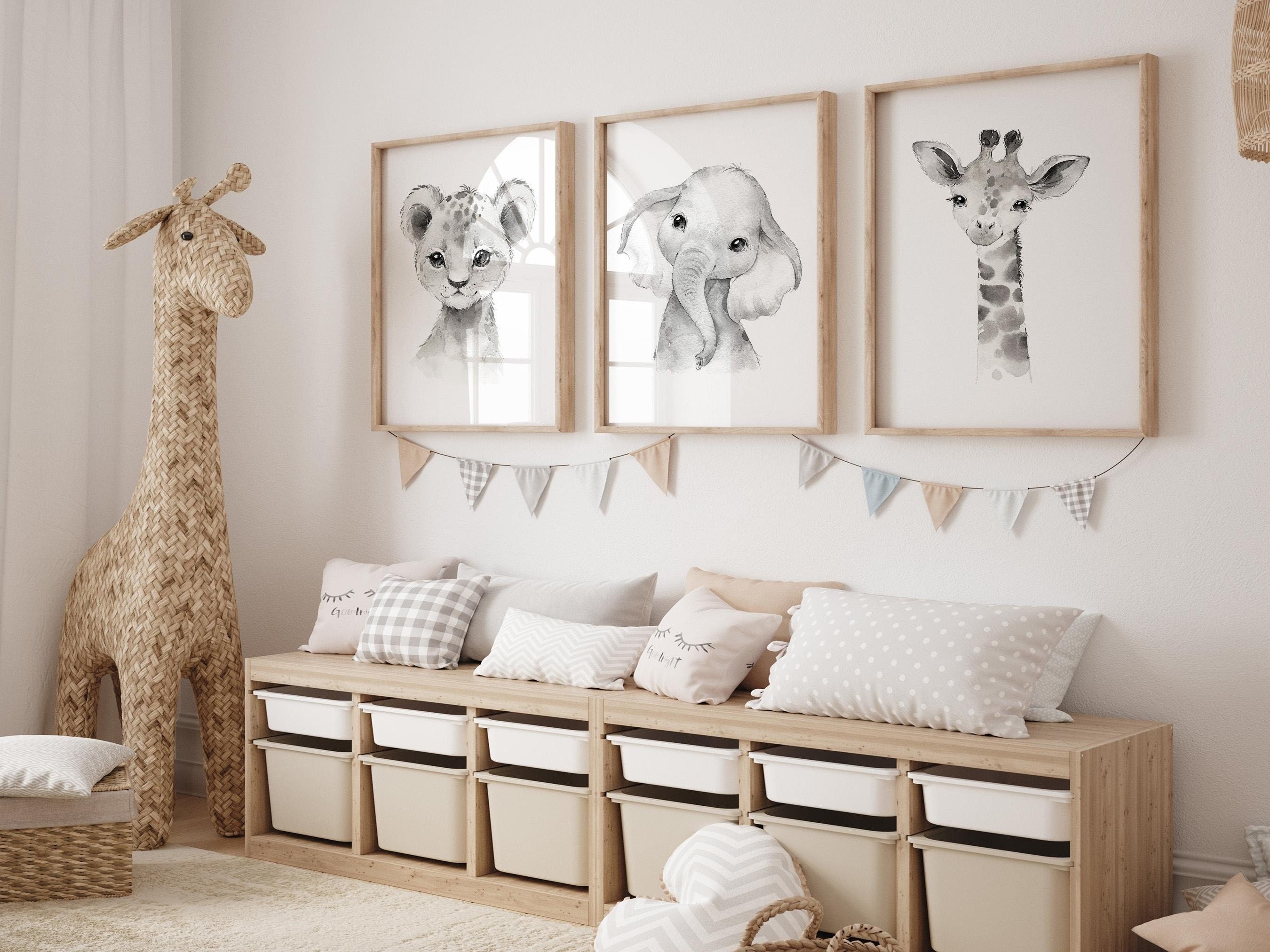 Safari Nursery Decor Safari Baby Animal Prints Safari Nursery - Etsy