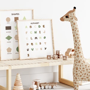 Educational Posters, Montessori Classroom Decor, Set of 8 Educational ...