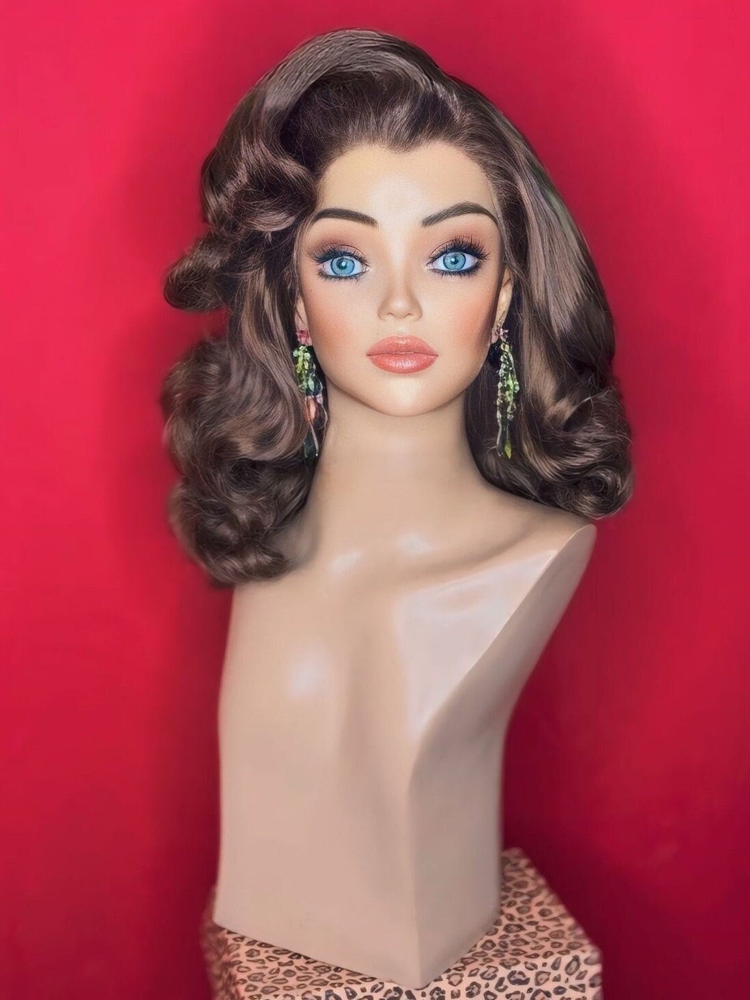 BETTE DAVIS WIG: Lace Front Wig, 1940s Wig, 1950s Wig, Costume Wig ...