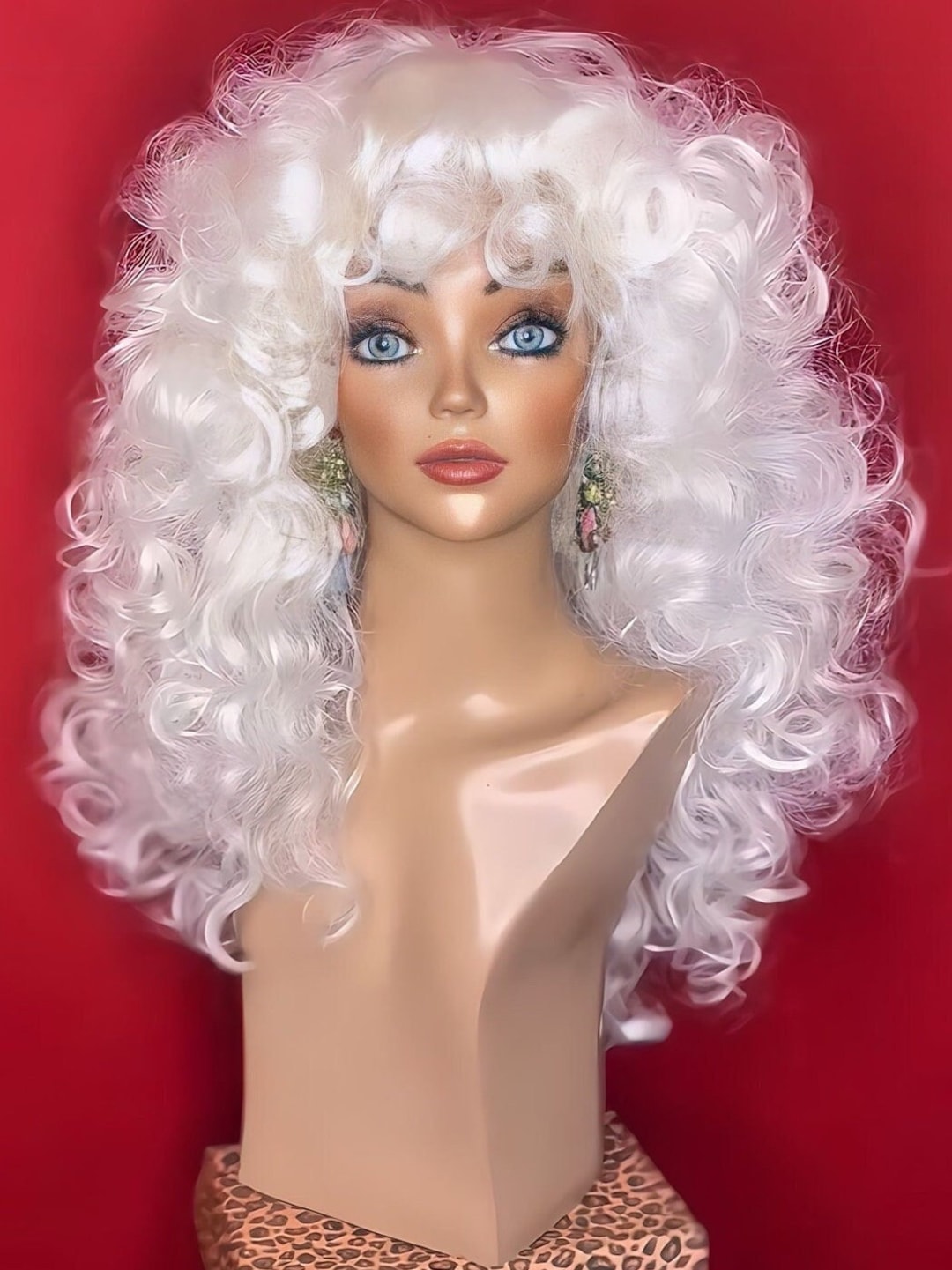 NANCY SPUNGEN WIG: Dolly Parton Wig, Feather Bangs Wig, 1970s Wig ...