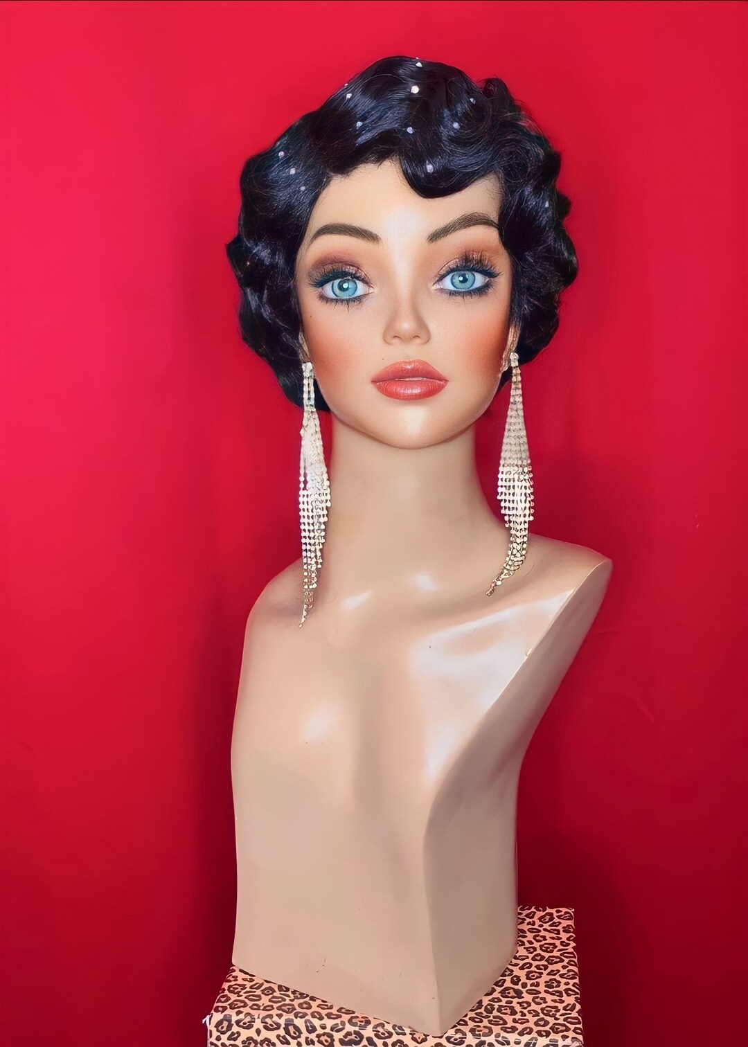 BETTY BOOP RHINESTONE 1920s Finger Wave Old Hollywood Styled Costume ...