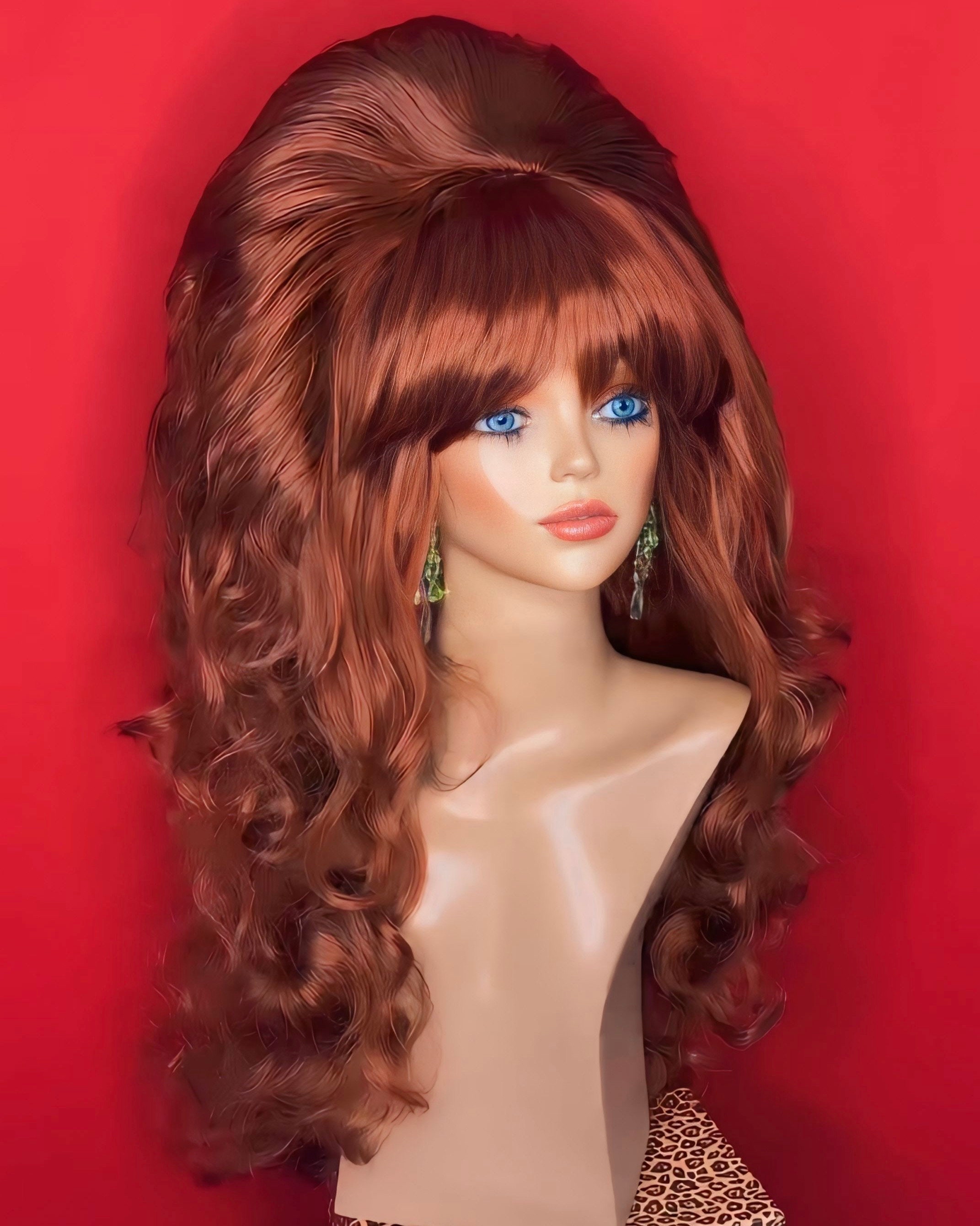 PEGGY BUNDY 1980s Beehive Styled Character Costume Wig Double stacked peggy-bundy-1980s-beehive-styled-character-costume-wig-double-stacked