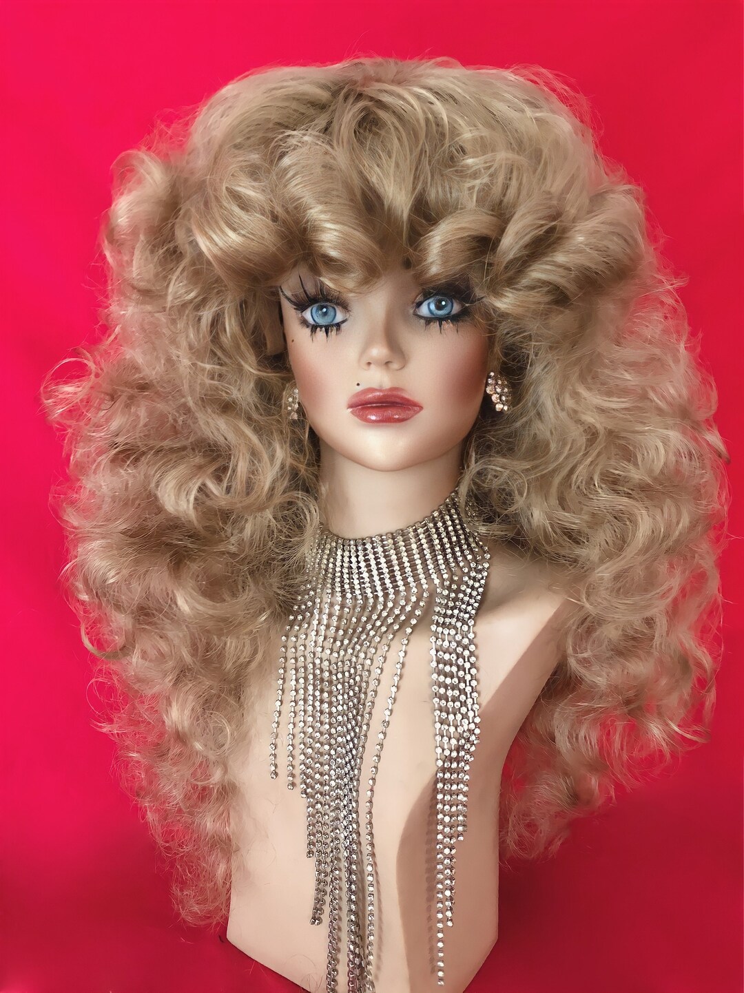 Farrah Fawcett Wig: 1970s Feathered Bangs, Disco Costume, Styled Wig ...