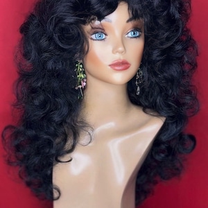 SZA DONNA SUMMER 1970s Disco Curls Styled Luxury Human Hair Wig, Made ...