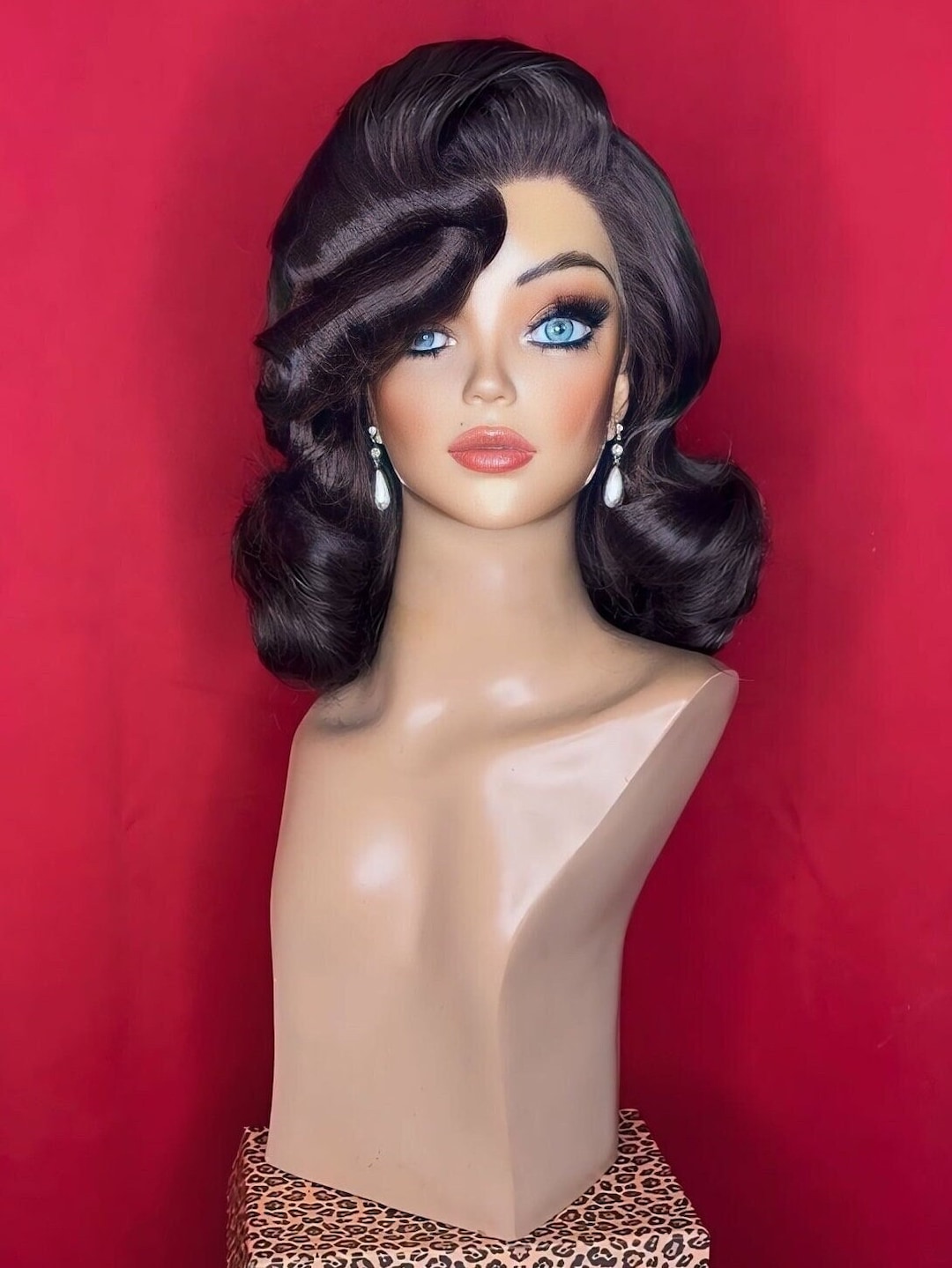 FILM NOIR 1940s Old Hollywood Styled Synthetic Costume Wig, Lace Front ...