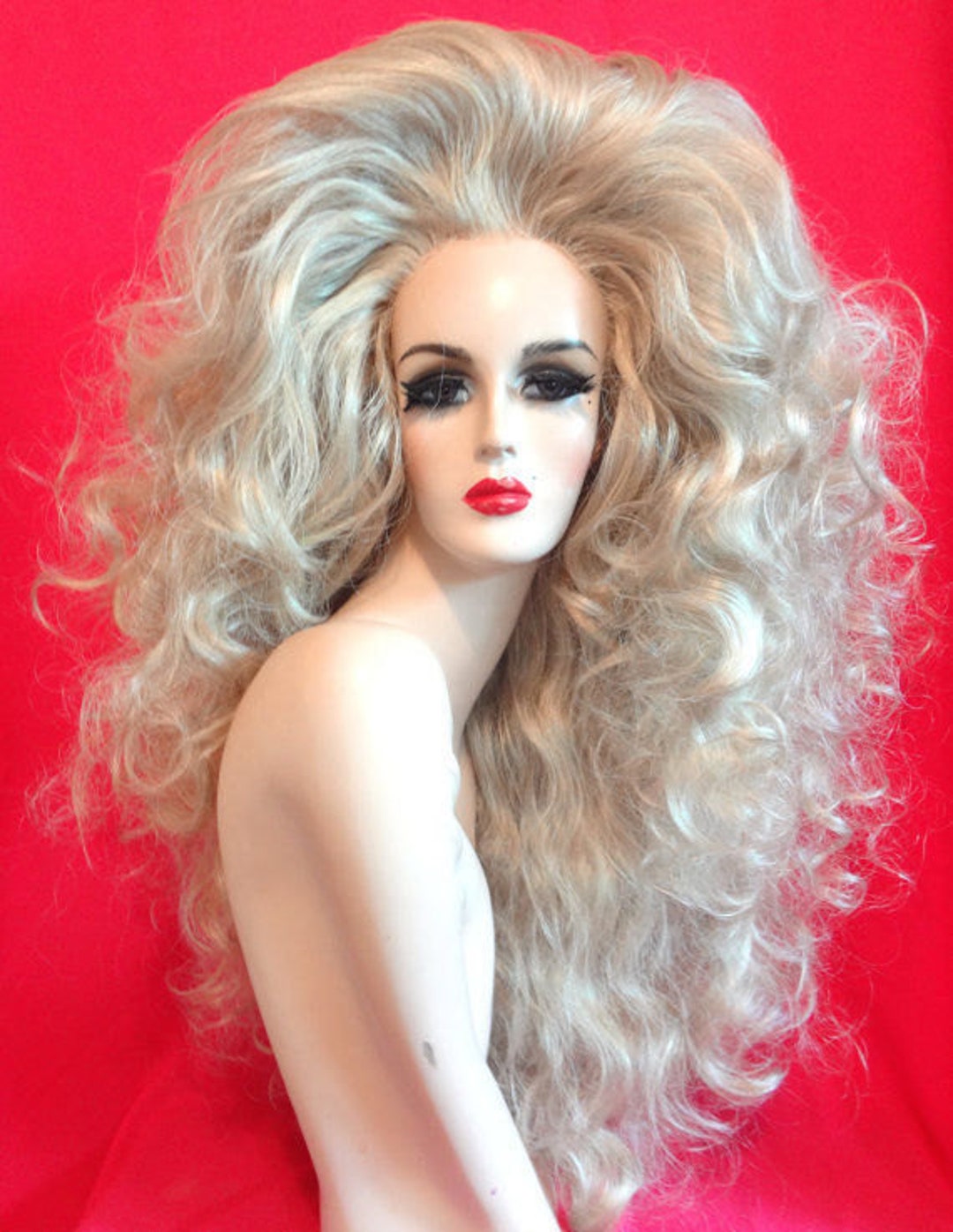 LADY GAGA APPLAUSE 2010s Styled Celebrity Costume Wig, Lace Front, Made ...