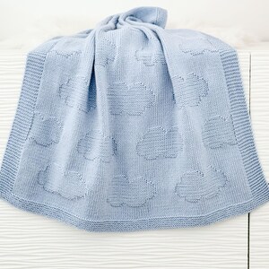Cloud Baby Blanket Knitting Pattern – Reversible, Elegant & Beginner ...