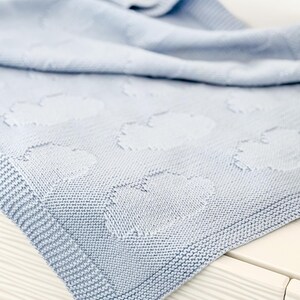 Cloud Baby Blanket Knitting Pattern – Reversible, Elegant & Beginner ...