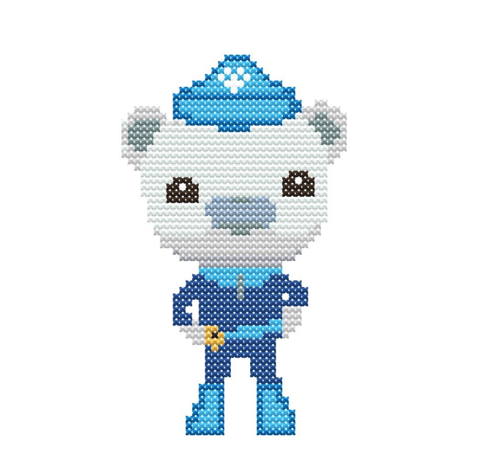 Captain Barnacles Octonauts Inspired Cross Stitch Pattern - Etsy UK