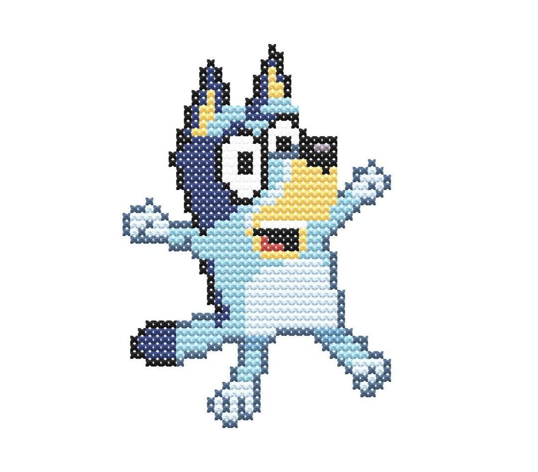 Mini Bluey Cross Stitch Pattern Instant Download Small - Etsy