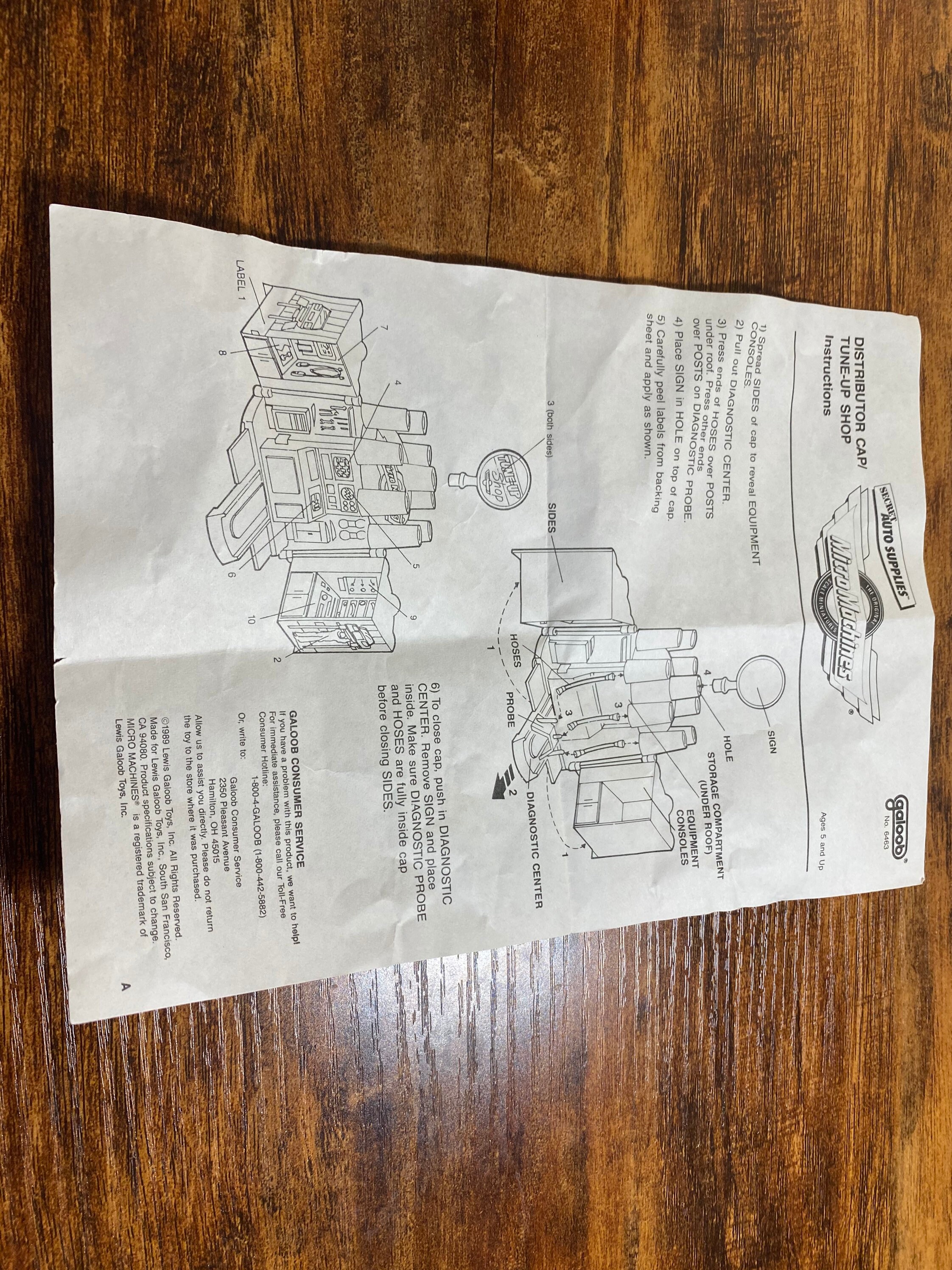 Micro Machines Auto Shop Distributor Cap Tune up Shop Vintage 1989 ...