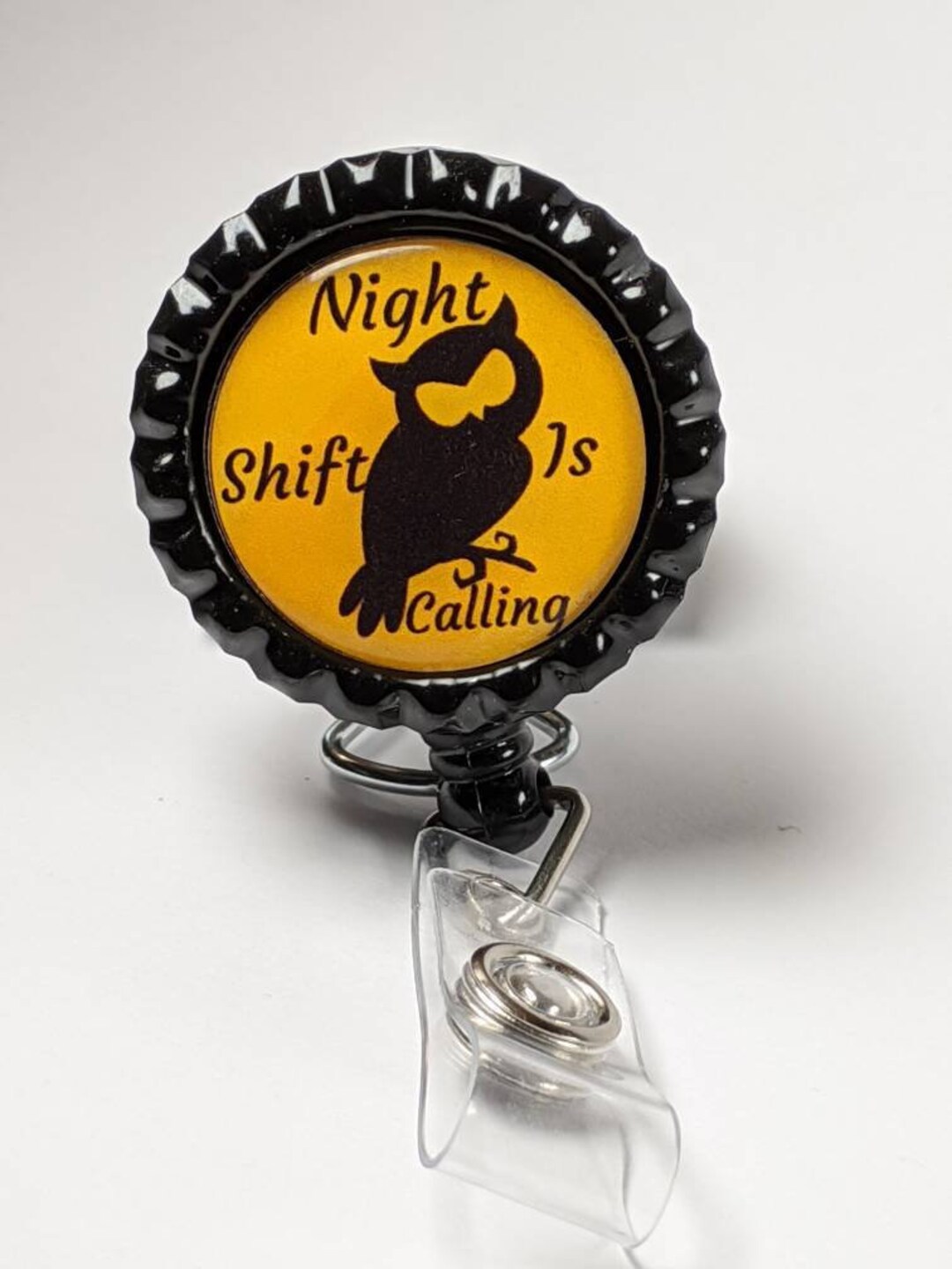 Night Shift Nurse Badge Reel - Etsy