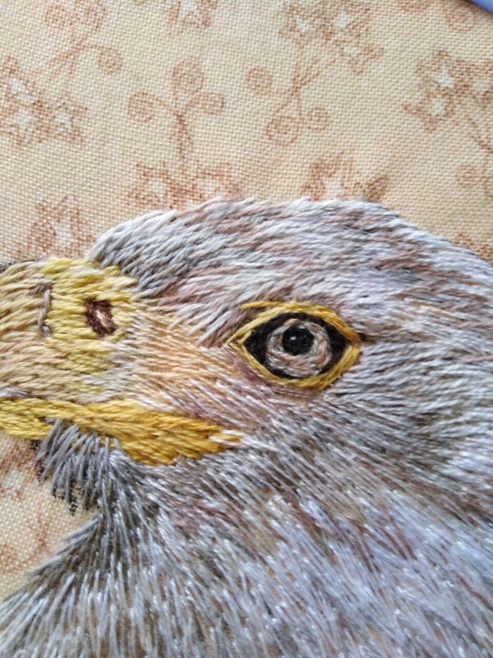 Hand-embroidered Bald Eagle - Etsy