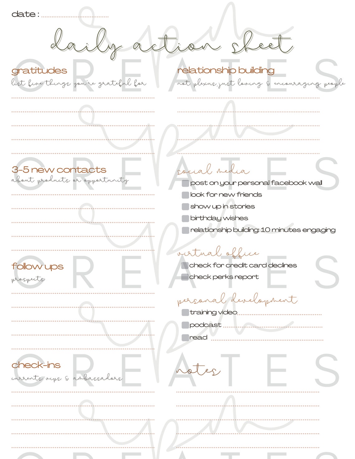 Simple Daily IPA Sheet - Etsy