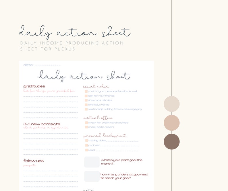 Simple Daily IPA Sheet - Etsy