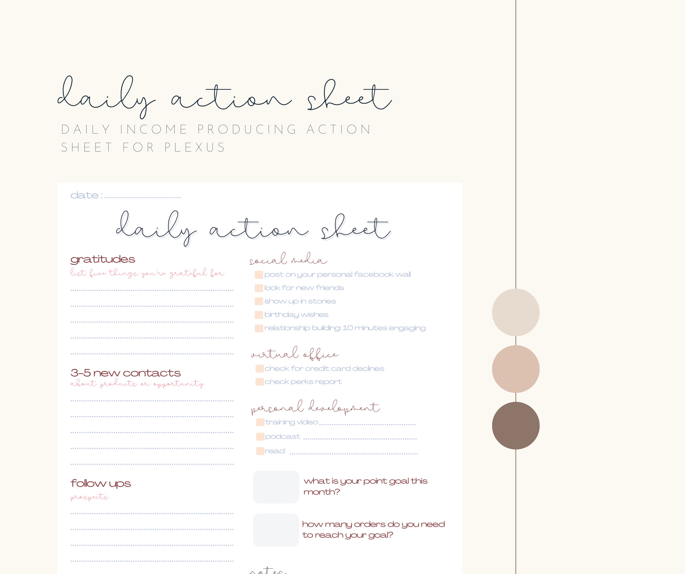 Simple Daily IPA Sheet - Etsy