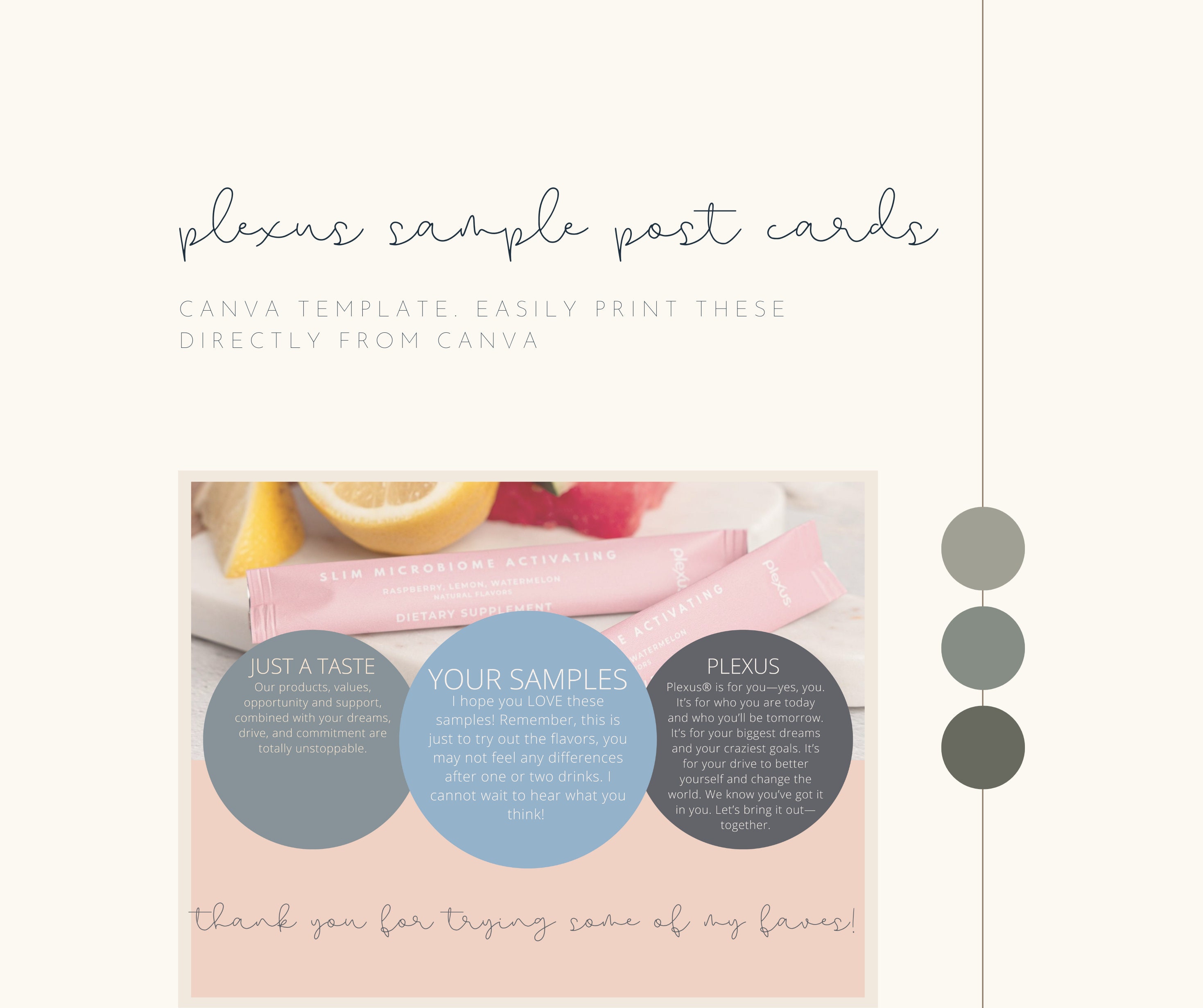 Plexus Sample Card - Etsy