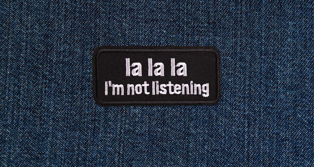 La La La Im Not Listening Patch - Etsy