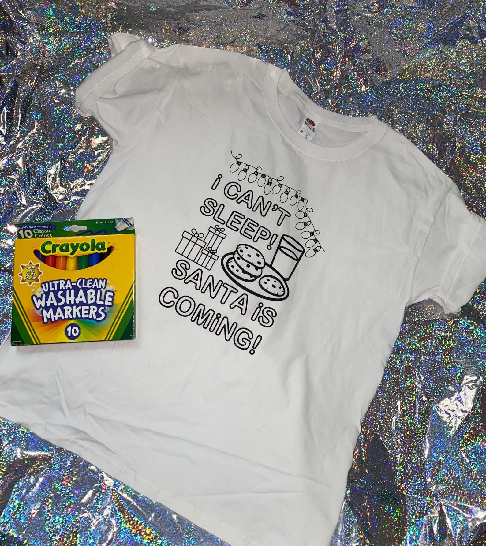 Reusable Kids Coloring Shirts With 10-pack Washable Markers! - Etsy UK