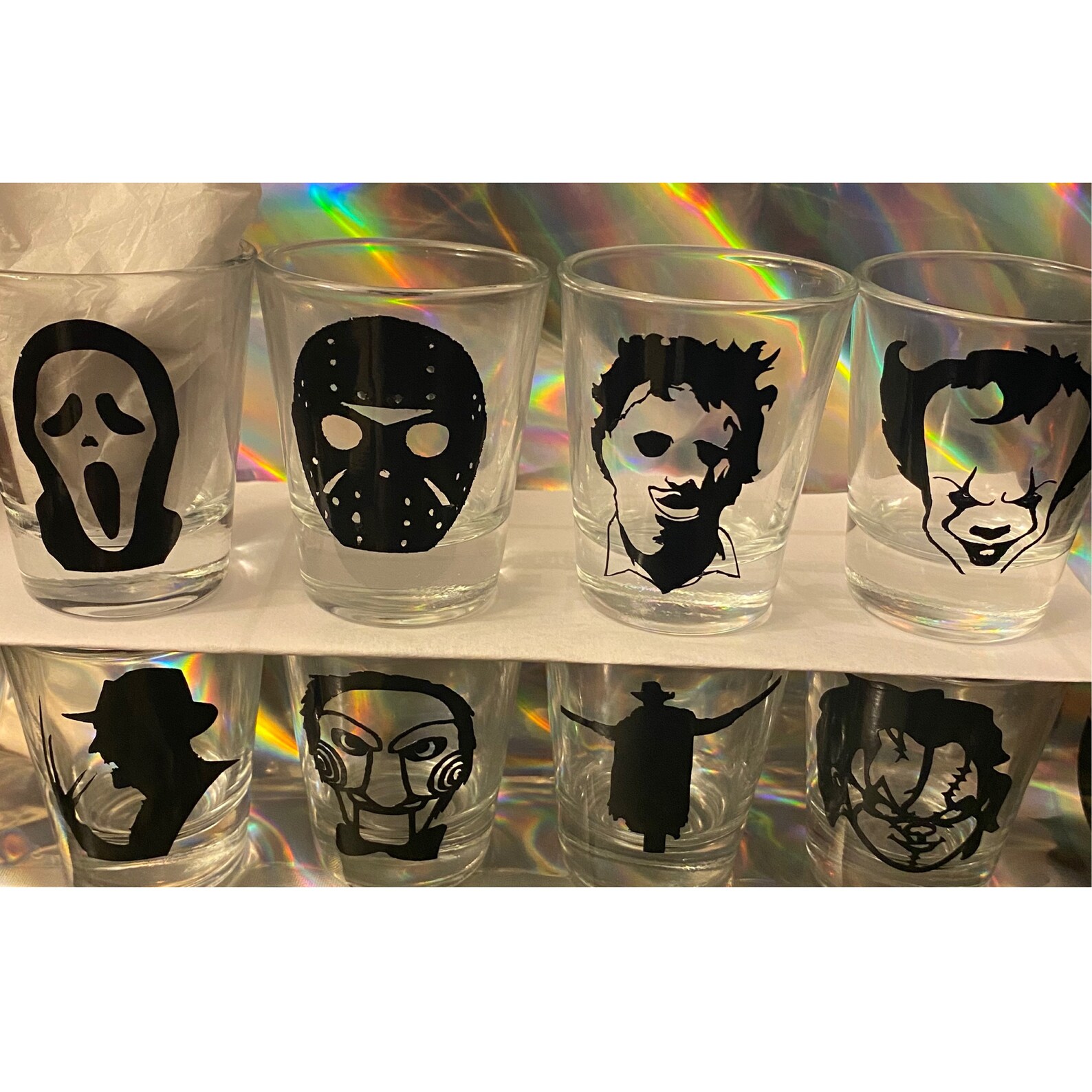 Horror Film Shot Glasses - Etsy