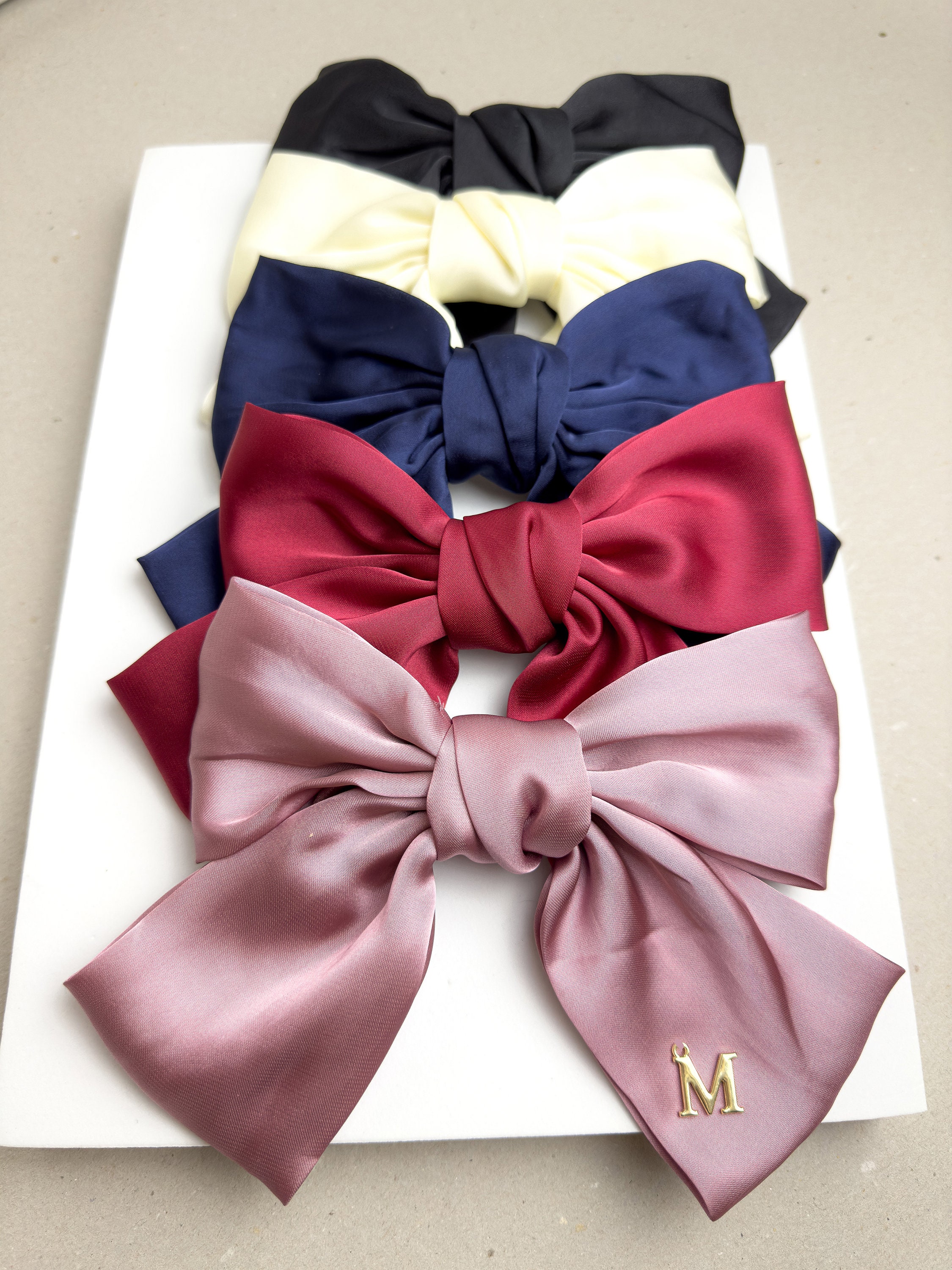 BOW / CUSTOM LETTER Hair Bow, Bow for Women, Personalized Hair ...