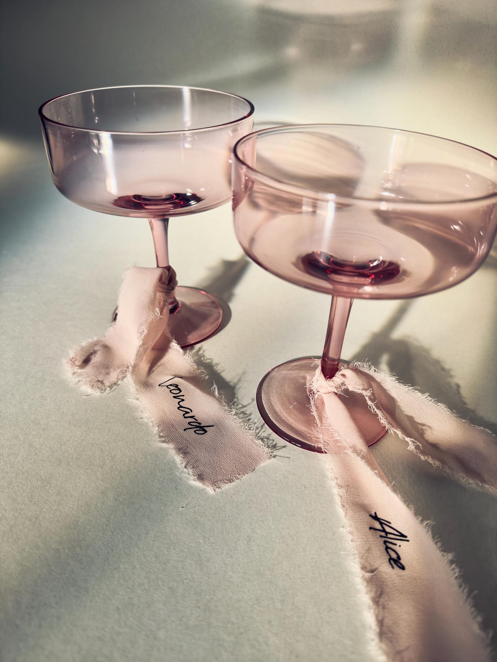 EVENT / Personalized Stemware Ribbon, Party Champagne Glass Ribbon ...