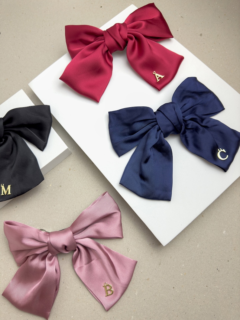 BOW / CUSTOM LETTER Hair Bow, Bow for Women, Personalized Hair ...