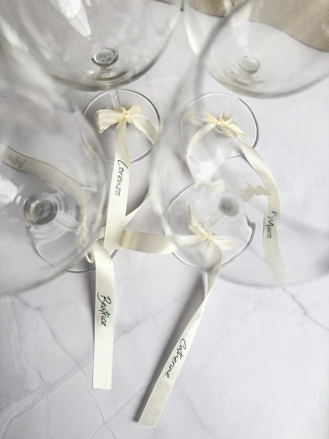 EVENT / Personalized 15 Mm Stemware Ribbon, Party Champagne Glass ...