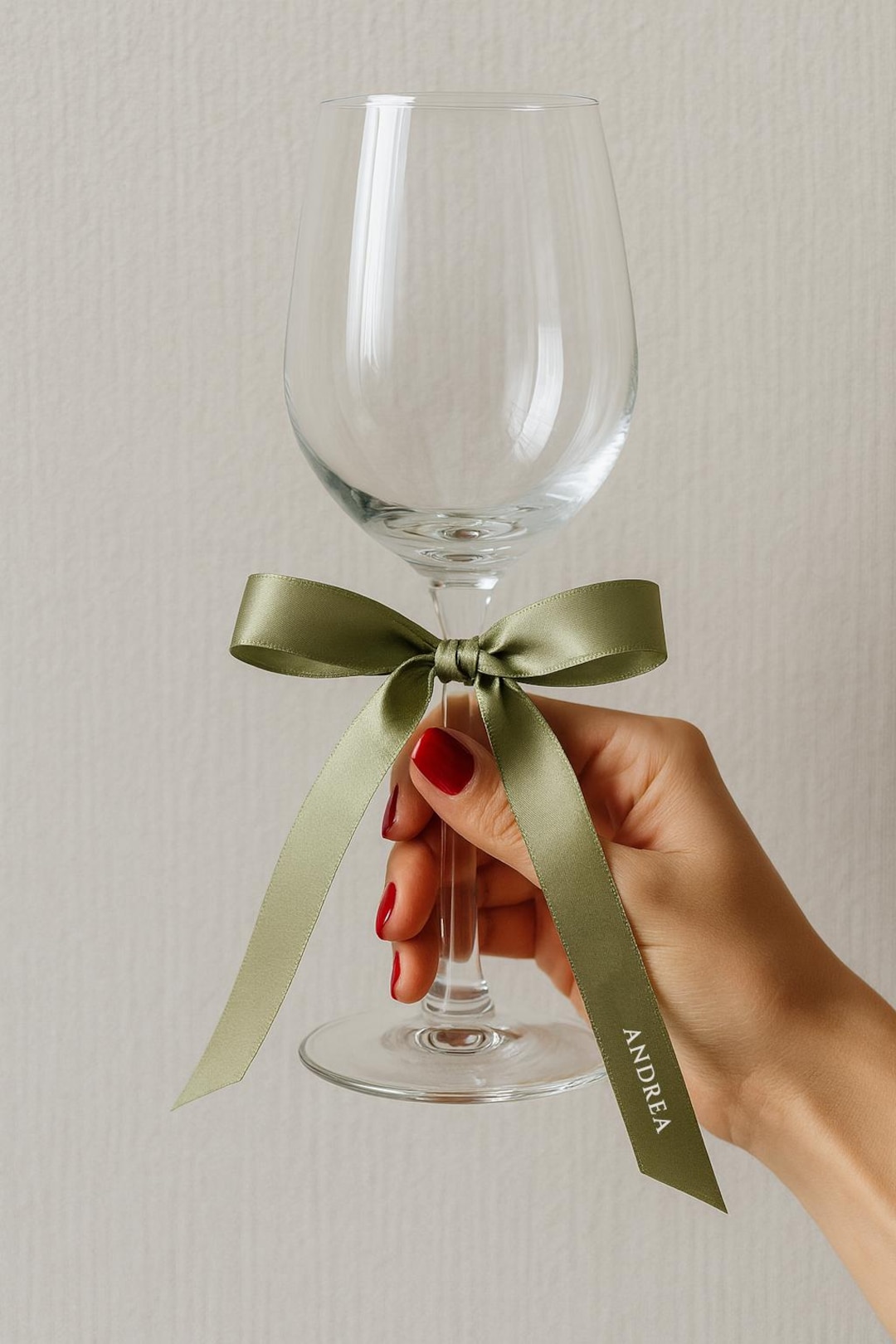 EVENT / Personalized 15 Mm Stemware Ribbon, Party Champagne Glass ...