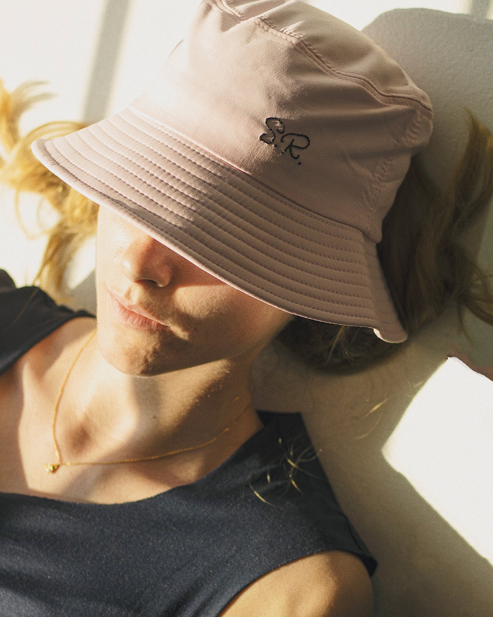 BUCKET HAT // Embroidered Bucket Hat With Initials Minimalist Old ...