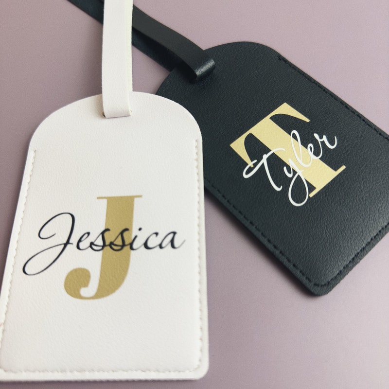 Monogram Luggage Tag - Etsy
