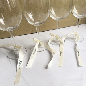 EVENT / Personalized 15 Mm Stemware Ribbon, Party Champagne Glass ...