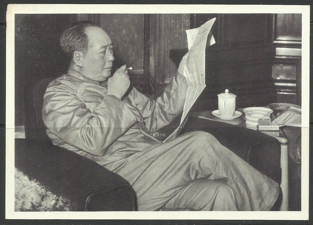 China Cultural Revolutionary Period Mao Zedong Picture - Etsy