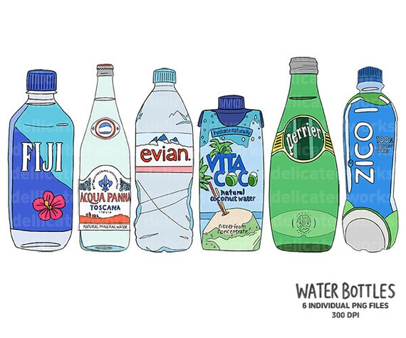 Cute Bottled Water Clipart